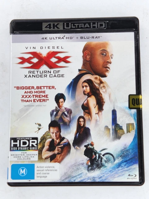 Xxx Return Of Xander Cage 4k Ultra Hdblu Ray Vin Diesel New 9815