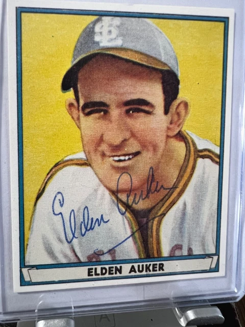 AUTOGRAPHE MARRON ELDEN Auker signé 1941 signé Elden Auker EUR 16,60 ...
