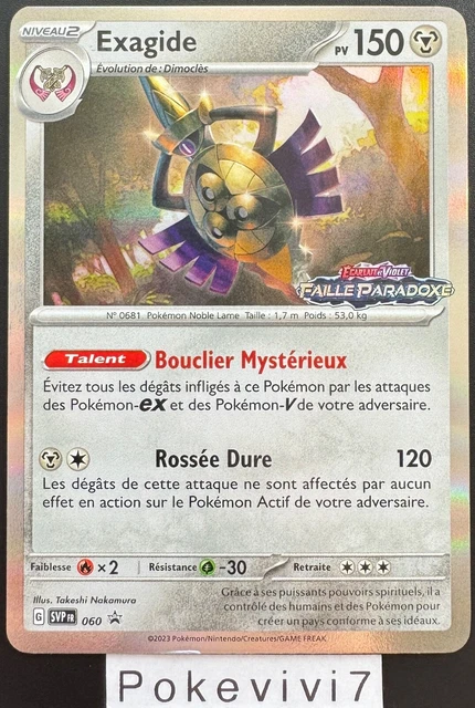 CARTE POKEMON EXAGIDE SVP 060 PROMO AP EV4 Ecarlate et Violet PAR FR ...