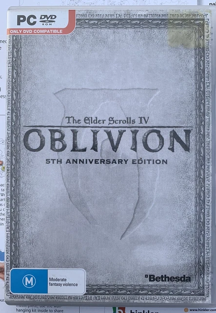 THE ELDER SCROLLS IV OBLIVION 5th Anniversary Edition PC Game DVD VGC ...