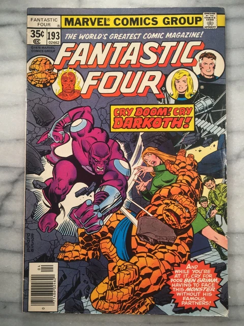 FANTASTIC FOUR #193 (1978-Marvel) **Midgrade** Darkoth ! Insert pizzazz ...