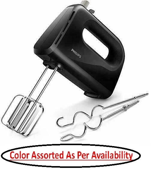 PHILIPS HAND MIXER 5 Speeds & Stainless Steel Strip Beaters Powerful ...