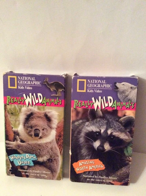 NATIONAL GEOGRAPHIC KIDS Video Really Wild Animals VHS Lot of 2 $13.00 ...