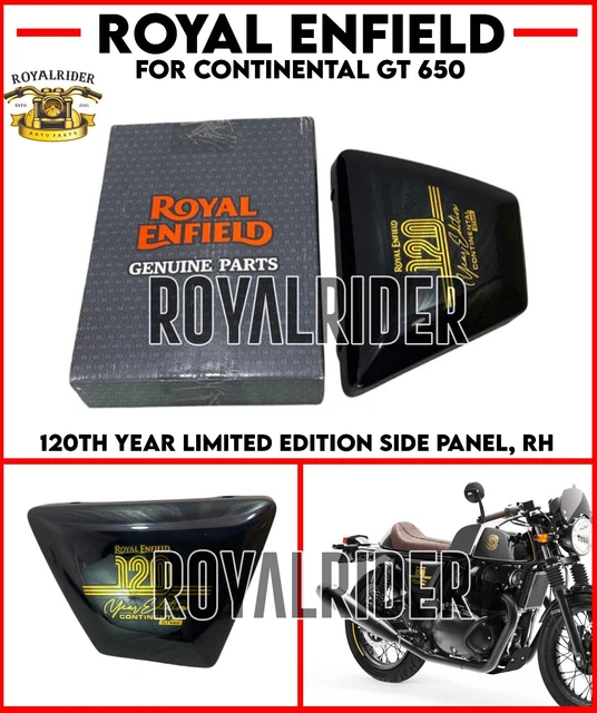 ROYAL ENFIELD 120TH YEAR LIMITED EDITION SIDE PANEL , RH For CONTINENTAL GT 650 $76.99 - PicClick CA