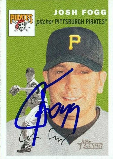 CARTE DE BASEBALL dédicacée Josh Fogg (Pirates de Pittsburgh) 2003 ...