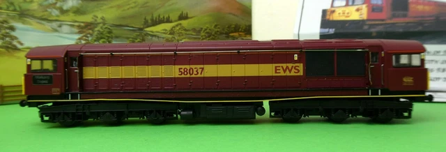 HORNBY CLASS 58 Diesel Loco 58037 WORKSOP DEPOT EWS livery special ...