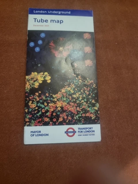 LONDON UNDERGROUND DECEMBER 2023 Tube Map £2.02 - PicClick UK