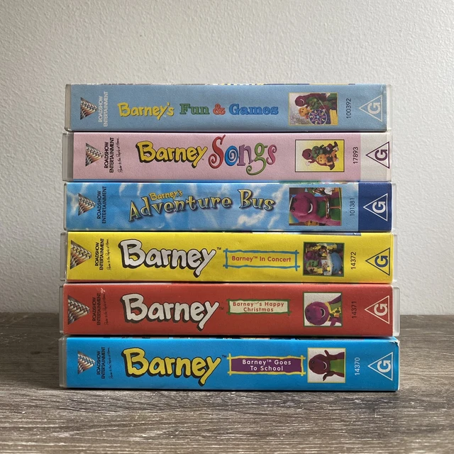 BARNEY VHS VIDEO Bundle - Roadshow Entertainment Kids 90’s TV Show VHS ...