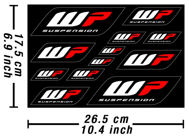 WP FORKS DECALS Stickers Heavy Duty Graphics Kit Adesivo Adesivo/637 ...