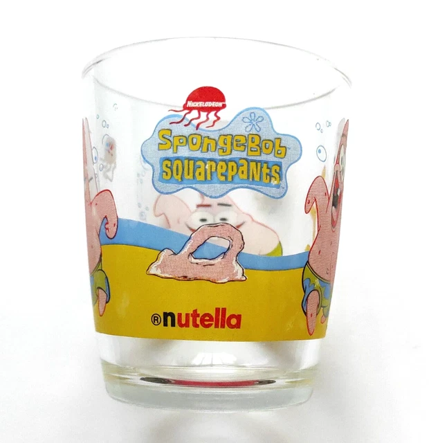 BICCHIERE VETRO NUTELLA Spongebob Squarepants 2005 Vuoto EUR 4,90 ...
