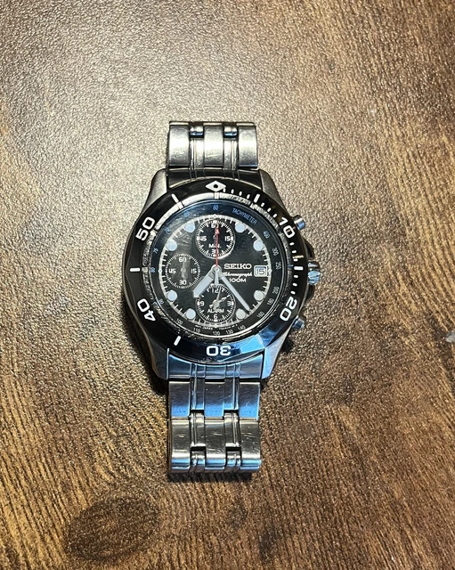SEIKO SEIKO 7T62-OGPO chronograph alarm watch - rare £50.00 - PicClick UK