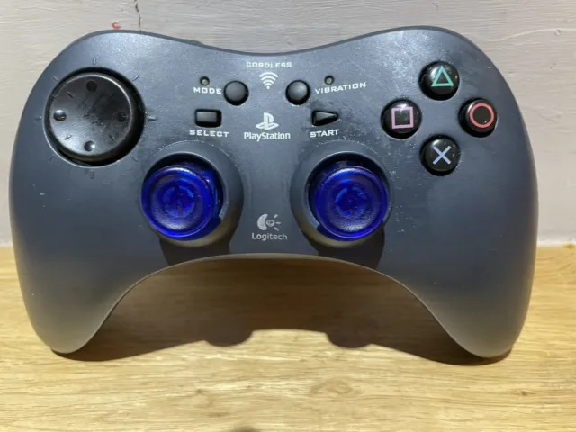 LOGITECH CORDLESS CONTROLLER, Sony PlayStation 2, PS2, Wireless Game ...