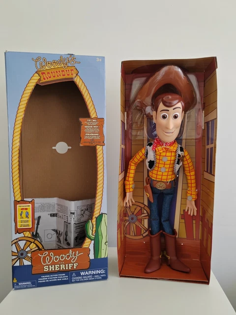 DISNEY STORE TOY Story Pull String Woody Interactive Talking Action Figure Doll £28.80 - PicClick UK