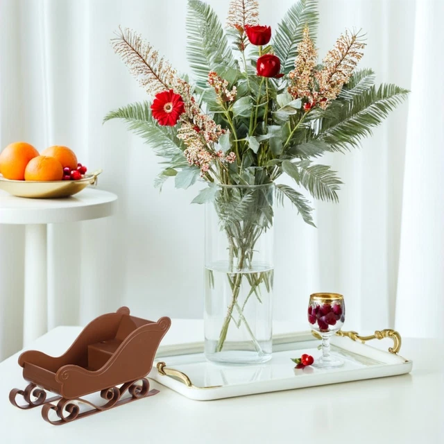 LOT DE 3 figurines de traîneau de Noël - Esprit des fêtes avec traîneau ...