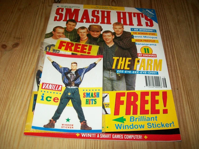 SMASH HITS 1991 Dannii Minogue Madonna Johnny Depp Jason Priestley ...