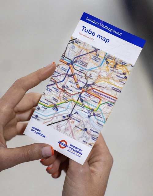 TWO PACK! NOVEMBER 2022 London Underground Tube Map NEW Elizabeth Line ...