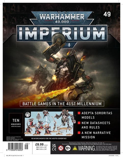 WARHAMMER 40K IMPERIUM magazine issue 49 Adeptas Sororitas, Sealed and ...
