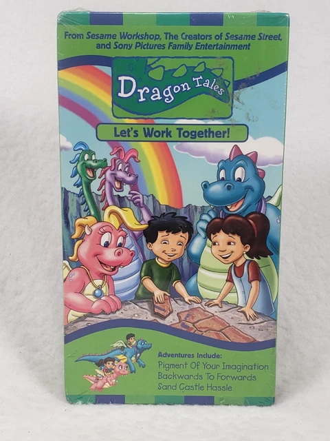 DRAGON TALES: LET'S Work Together VHS NIP Sealed PBS Sesame Street Sony ...