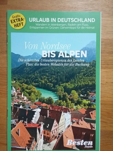 FREUNDIN UNSERE BESTEN Extra-Heft: Urlaub in Deutschland- von Nordsee ...