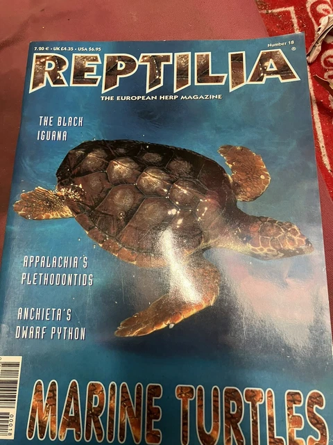 MAGAZINE REPTILIA ISSUE 18 Marine Turtles Herpetology £2.75 - PicClick UK
