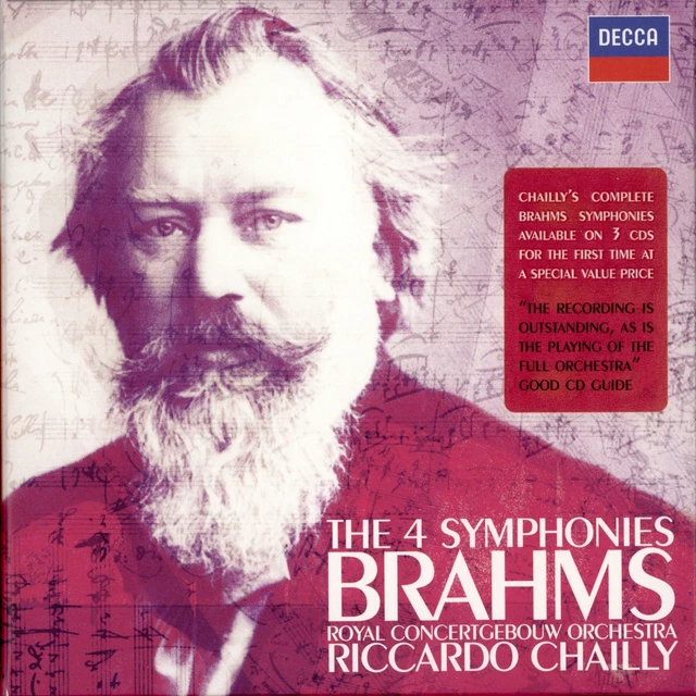 BRAHMS : LES 4 Symphonies ; Riccardo Chailly - RCO (CD, 3 disques, 2006, Decca) EUR 33,30 ...