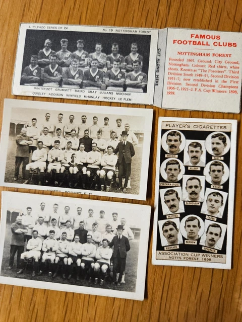 NOTTINGHAM FOREST, 29 trade cards 1920s to 1970s £11.12 - PicClick UK