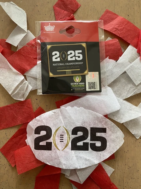 2025 CFP NATIONAL Championship Pin Ohio State Notre Dame 1/20/25 ...