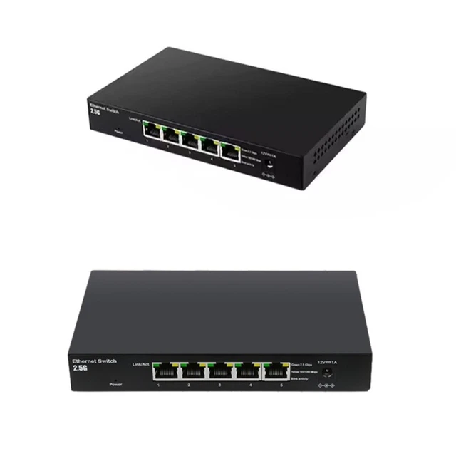 5PORT 2.5GHZ GIGABIT Desktop Switches Box TPLink Unmanaged Networking ...