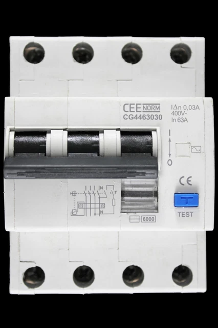 CEE NORM 63 AMP 6kA 30 mA VIERPOLIG RCCB RCD CG4463030 EUR 26,77 ...