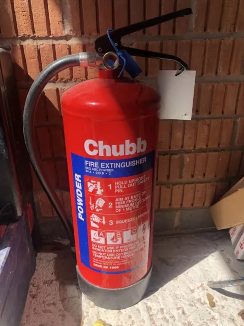 CHUBB FIRE EXTINGUISHER 6kg ABC Powder £21.52 - PicClick UK
