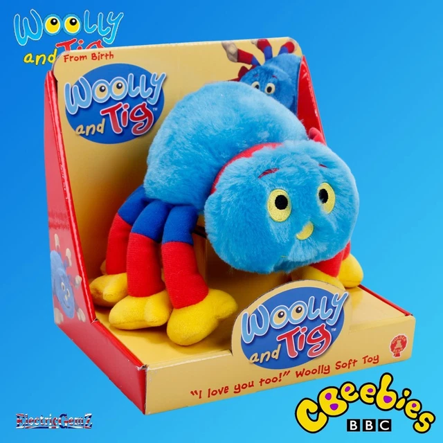 CBEEBIES WOOLLY AND Tig - Official Woolly Spider Plush Soft Cuddly Toy ...