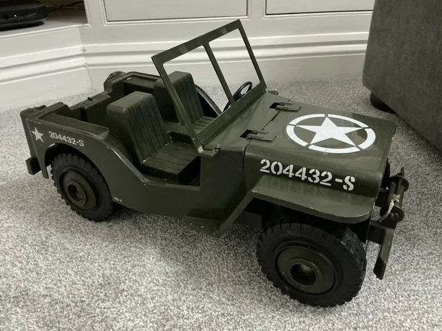 VINTAGE ACTION MAN Cherilea Army Military Jeep 1970's With Green Hub ...