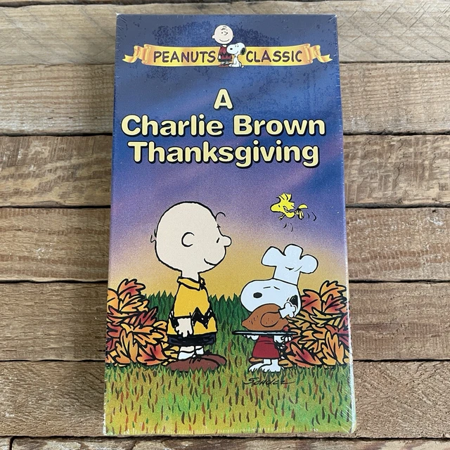 A CHARLIE BROWN Thanksgiving Peanuts Home Video VHS Paramount Watermark ...