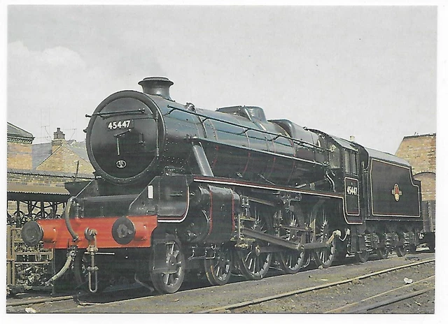 # BR EX- LMS Black Five 45447 at Crewe Postcard. Unposted. Unwritten ...