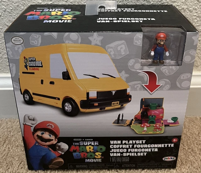 THE SUPER MARIO Bros Movie 2023 Van Playset Mini Mario 1” Figure Jakks ...