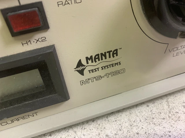 MANTA MTS-1130 CURRENT/VOLTAGE Transformer Test System w/ Cables and ...