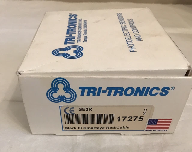 TRI-TRONICS MARK III SMARTEYE SE3R Red/Cable Photoelectric Model SE3R £ ...