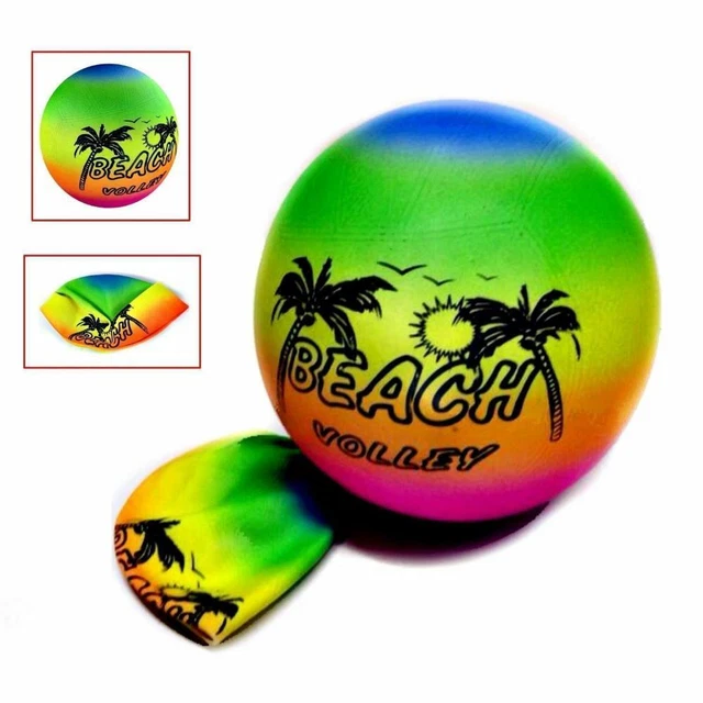 INDOOR OUTDOOR INFLATABLE Ball Rainbow Beach Balls Inflated Toys ...