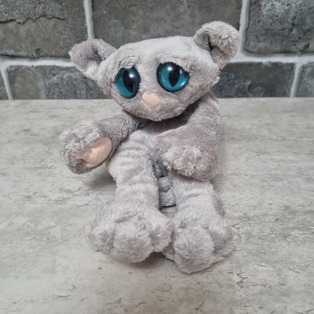 MANHATTAN TOY GEORGIE Lanky Cat Grey Blue Eyes Plush Soft Toy 2003 ...