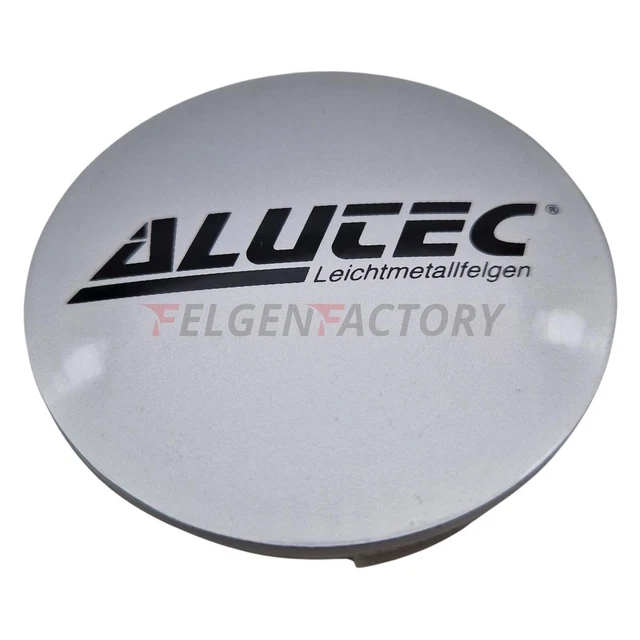 1X ALUTEC NABENDECKEL 61mm Silber (N56) Logo Schwarz - Original ...