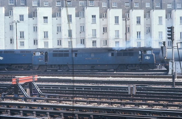 ORIGINAL SLIDE . BR Western Diesel D1015 'Western Ranger' . Ranelagh ...