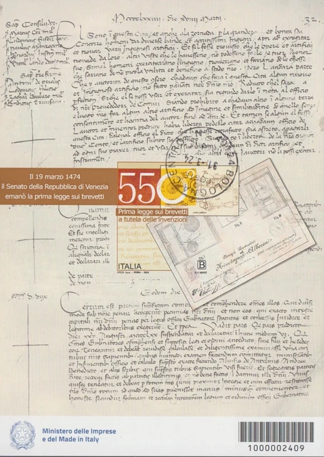 2024 ITALY REPUBLIC sheet first patent law used £2.43 - PicClick UK