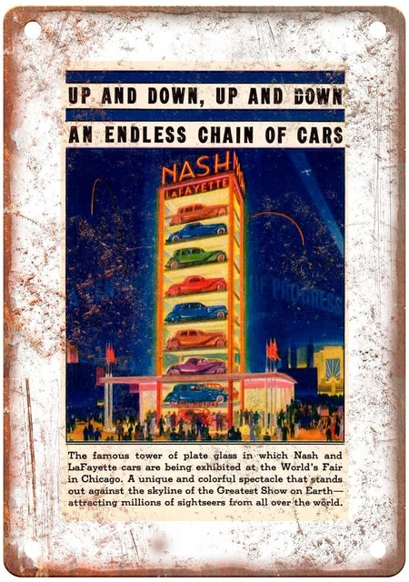 VINTAGE 1934 NASH Automobile Ad Retro Look Reproduction Metal Sign ...