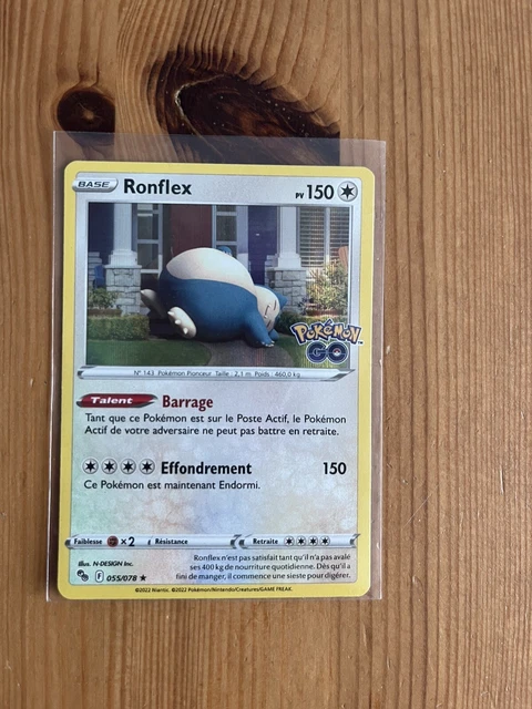 CARTE POKÉMON RONFLEX Holo 055/078 Pokémon GO EB10.5 FR NEUF EUR 1,00 ...