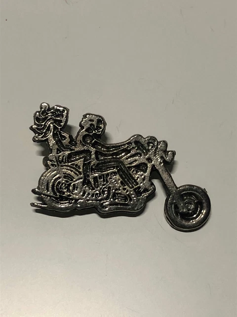 VINTAGE MOTORCYCLE 2. Person Chopper Pin with Needle 1981er $15.29 ...