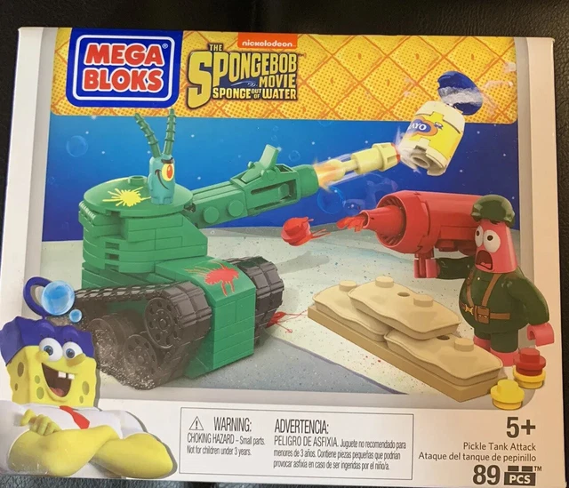 MEGA BLOKS SPONGEBOB Squarepants Movie Pickle Tank Attack New Factory ...