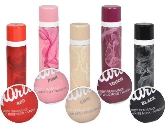 REVLON CHARLIE FRAGRANCE Body Spray Red Pink Black Touch Chic 75ml 5 ...