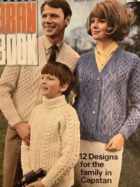 PATONS KNITTING PATTERN book 154. 12 Aran designs for the family £4.50 ...