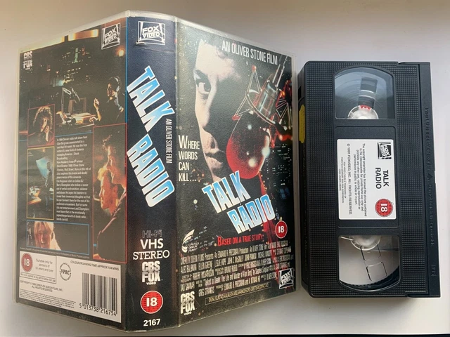 TALK RADIO {1988, Vhs/Pal, Oliver Stone} Based On A True Story. Rare ...