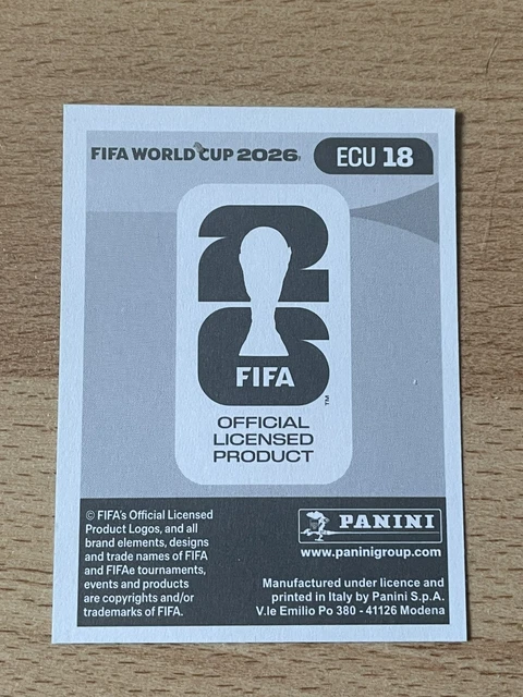 PANINI WORLD CUP 2026 Alan Minda Ecuador Sticker Number 18 £1.16 ...